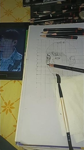 how to draw jungkook step by step #shorts#short feet#art