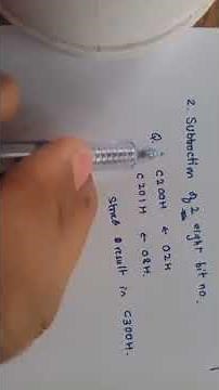 Subtraction in Microprocessor 8085