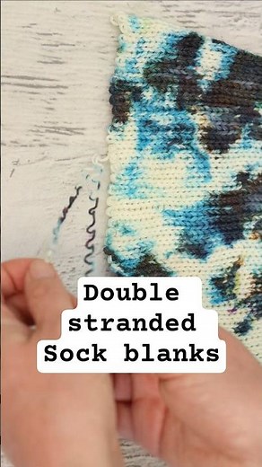 Why we use double standed sock blanks to dye matched pairs of sock yarn