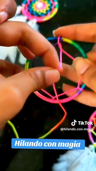 Mini Tutorial de cómo tejer atrapasueños