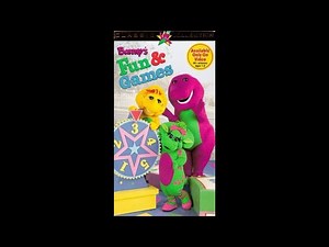 Opening & Closing To Barney's Fun & Games (1996 VHS)