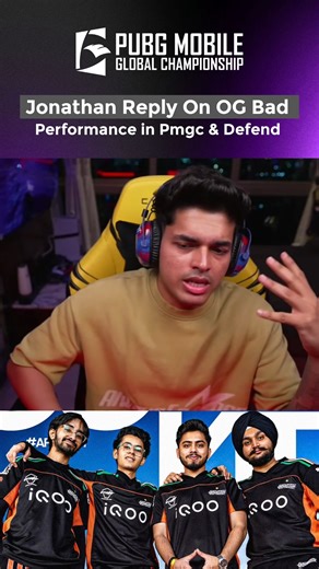 Jonathan Reply On OG Bad Performance In Pmgc & Defend #jonathangaming #orangutangaming #pmgc #pubg
