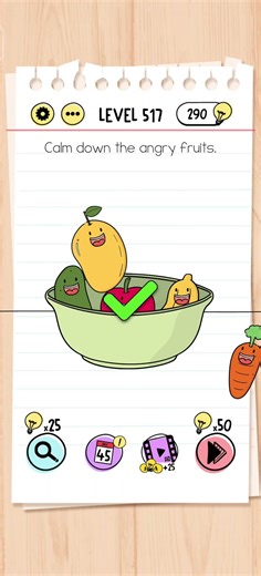 Brain Test Level 517 Solution & Walkthrough | Tricky Puzzles (Android & iOS Shorts)