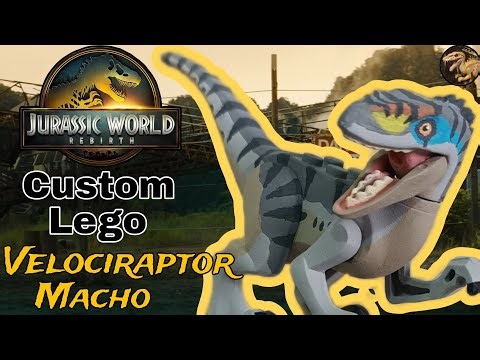 Custom Lego Velociraptor de Jurassic world rebirth