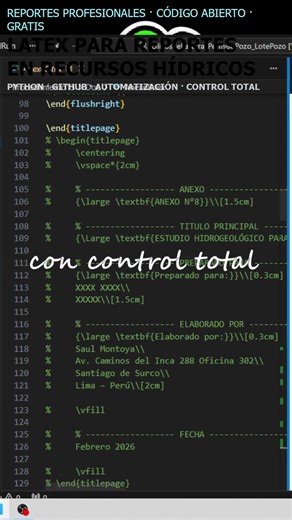 Water resource reports that update themselves?