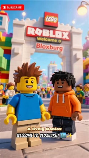 Block by Block: A LEGO Roblox City #lego #roblox #robloxshorts #shorts