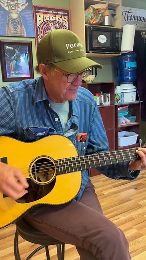 Jamey Hampton stopped by today to try out our new model, the DMC deep body motified classical with X bracing—- the first clip is the East Indian Rosewood with a toner Adirondack Top - the second clip one is a mahogany w/ natural Adirondack top. Jamey is part owner of the company and couldn’t be more supportive of what we do here—- he is always excited to play the guitars!! 🙏 @thebrothersjam #guitarbuilding #thompsonguitars #acousticguitar #newguitarmodel | Preston Thompson Guitars