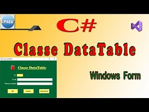 C#, inserir, alterar, excluir e classificar um DataTable (classe). CSharp Windows Form