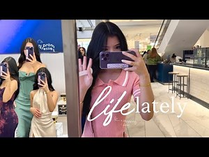 vlog: prom dress shopping, food +more | life lately 🌸