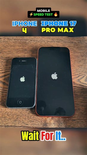 iPhone 4 vs iPhone 17 Pro Max ⚡ Boot Speed Test – 15 Years Difference 😱