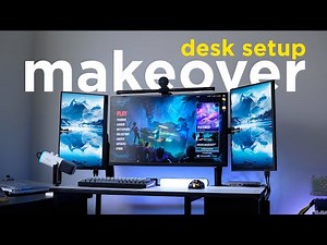 Modern Desk Setup Makeover | Aesthetic Dream Gaming Setup 2024