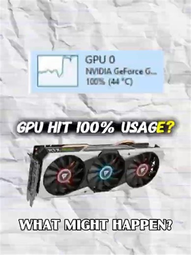 What happens when gpu hits 100%?