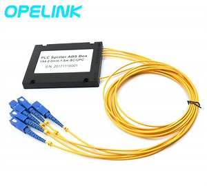[Hot Item] 1X4 ABS Box Fiber Optic PLC Splitter with Sc Connector