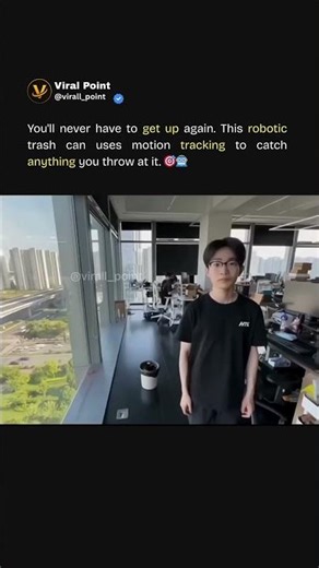 This Guy Invented a Trash Can That NEVER Misses! 🤯🗑️ #shorts #techreel #shortvideos #shorts #robot