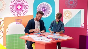 Spirograph – Cyclex Set – Art Kit – Rotating Stencil Wheel Creates Countless Designs – For Ages 8+