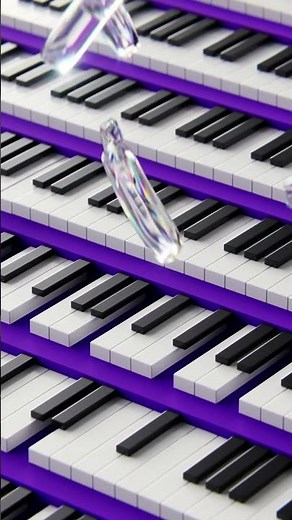 soft keys 🎹 #3d #animation #loop