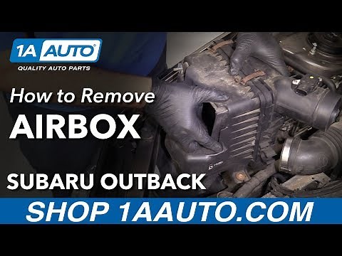How to Remove Airbox 04-09 Subaru Outback