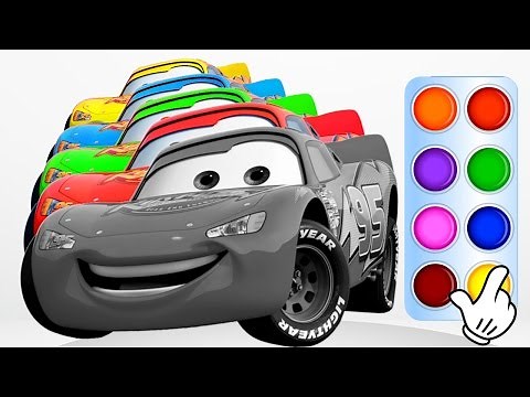 Learn Colors with Cars McQueen - Learning Flashy Color Animation for Baby Toddlers, Kids Part 4