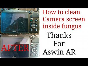 How to Clean Camera Screen/Display Fungus Simple Trike Nikon Coolpix l320 Canon Screen Inside