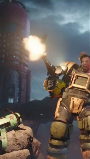 POWER ARMOR ATTACKS LIBERATORS "slow motion" Fallout 76 trailer Happy pre Birthday Fallout 76 short!