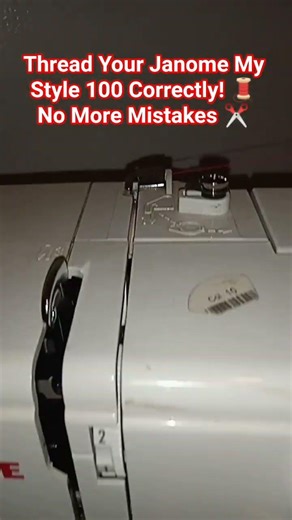 Thread Your Janome My Style 100 Correctly! 🧵 No More Mistakes ✂️