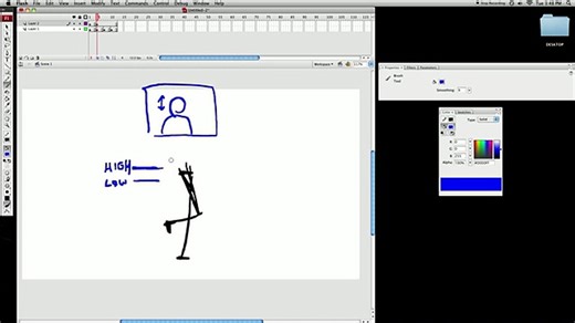 Flash Animation Tutorial #12_ Walk Cycles