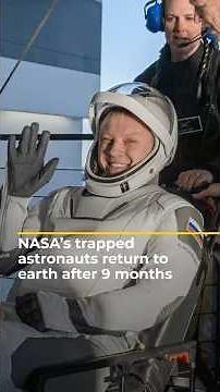 NASA’s trapped astronauts return to earth after 9 months | AJ#shorts