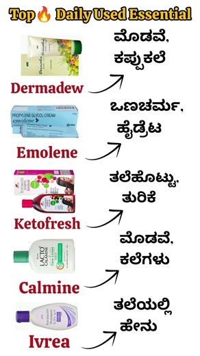 Top 🔥5 Daily Used Essentials Uses kannada #shortvideo #pharmacy #medical #youtubeshorts