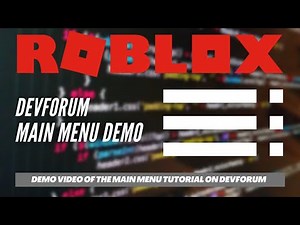 Main Menu Showcase - Roblox Studio
