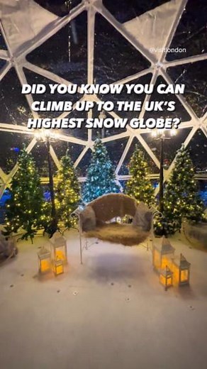 London’s iconic Up at The O2 has just opened the UK’s highest snow globe, taking winter wonderland to new heights! ❄️ It’s an immersive festive experience like no other, enjoy a guided climb over one of London’s top landmarks before stepping into a snow globe nestled against the London skyline. Admire 360-degree views, falling snow, the sweet smell of cookies and one of the most perfect winter set-ups in the capital. Will you add Up at the O2’s snow globe to your London to-do list? 📍Up at the O