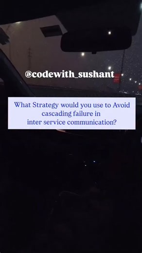 Sushant Kumbhar on Instagram: "💡 Answer: In a microservices environment, cascading failures occur when the failure of one service triggers failures in others. To prevent this, I apply the following strategies: ✅ 1. Circuit Breaker Pattern ⚡ Prevents continuous calls to a failing service. If a service fails repeatedly, the circuit opens and temporarily blocks further calls — giving it time to recover. 🛡️ Protects the system from overload. ✅ 2. Retry Mechanism with Exponential Backoff 🔁⏳ Retrie