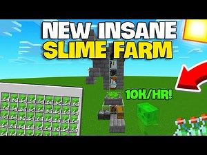 NEW INFINITE Slime Farm Minecraft Bedrock 1.21 (Fastest)