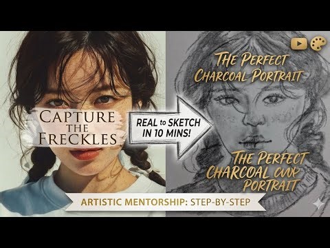 HOW TO SKETCH REALISM: Capturing Freckles & Lighting (Step-by-Step)