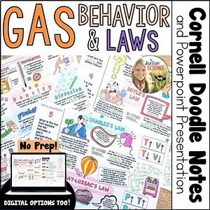 Gas Laws Notes | Doodle Notes | Boyle's Law | Charles's Law | Cornell Notes