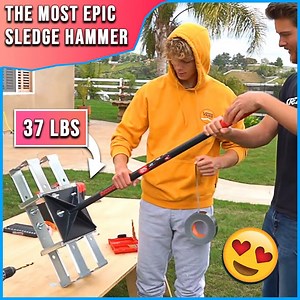Huge Sledge Hammer! (37 POUNDS 😨) | Dangie Bros