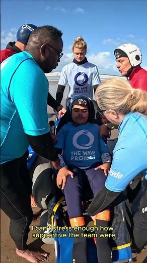 Surfing for the First Time | Adaptive Surfing at The Wave Project #adaptivesurfing #surfing