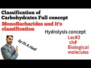 L-2 Carbohydrates classification detail concept of Monosaccharides, Aldo and keto sugar