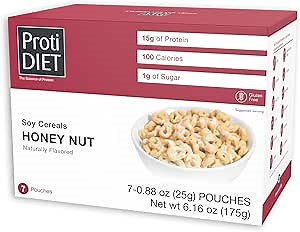 Protidiet High Protein Soy Cereal Honey Nut (7 Pouches)Net Wt 6.2 oz.(175g)