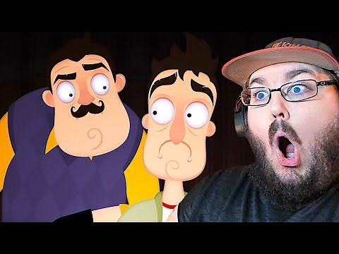 HELLO NEIGHBOR SONG (GET OUT) LYRIC VIDEO - DAGames REACTION!!!