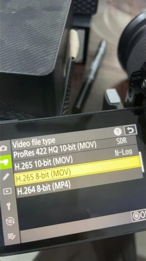 Video file types in Nikon ZR #nikon #nikonzr #cinematic #cinema