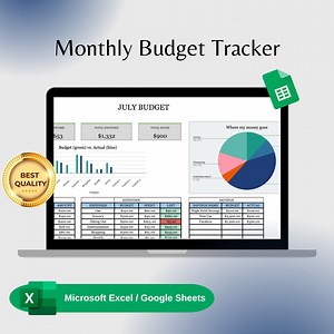 Monthly Budget Spreadsheet, Budget Planner for Google Sheets, Financial Planner, Expense Tracker, Debt Tracker, Budget Planner, Excel Budget - Etsy Canada