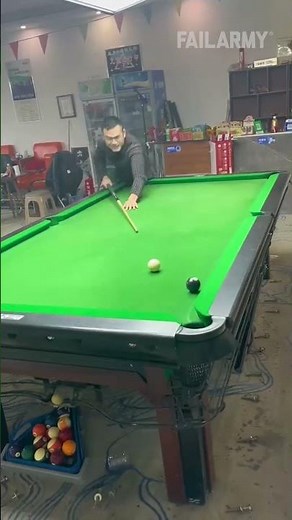 dude rage quits the pool table