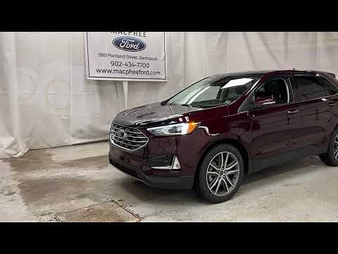BURGUNDY VELVET MET TINTED CC 2021 Ford Edge TITANIUM Review - MacPhee Ford