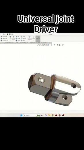 Universal Joint 1/2" Driver SolidWorks Tutorial! SolidWorks