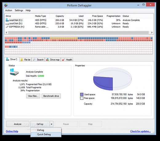 Portable Defraggler - Download