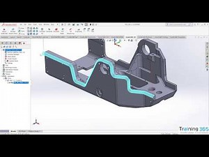 SolidCAM 2018 Tutorial | 3D HSS Morph between two boundary curves strategy