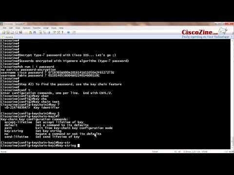 Decrypt Type-7 password with Cisco IOS