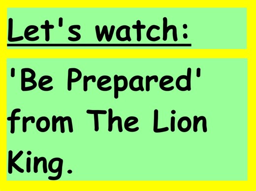 Lion King: Be Prepared – Character Inference and Motive KS2/KS3 Lesson | Teaching Resources