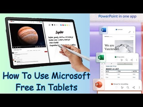 How to use Microsoft 365 for free in Tablets | How to get free Microsoft Office 365 in Tab |