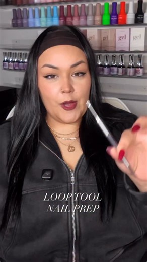 Halie | The Nail Babe on Instagram: "Here is how I use the Loop Tool for the cleanest manicures EVER!!!!"